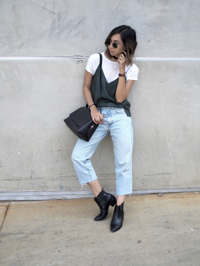 Leather Cami Layering