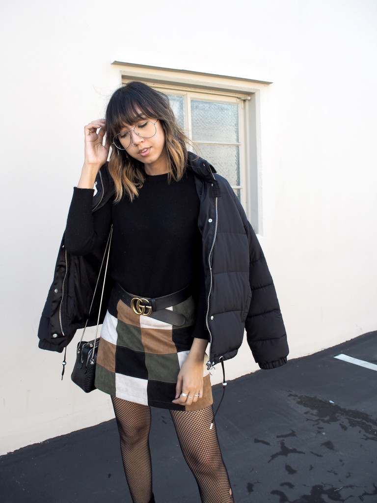 Patchwork Mini Skirt