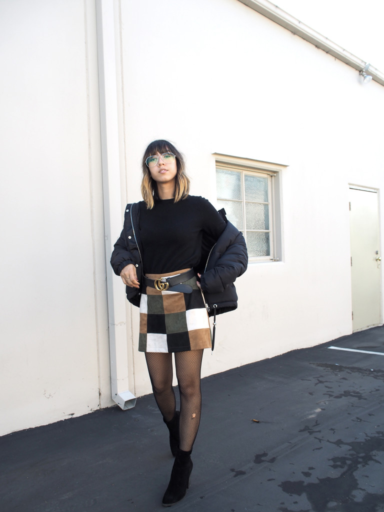 Patchwork Mini Skirt